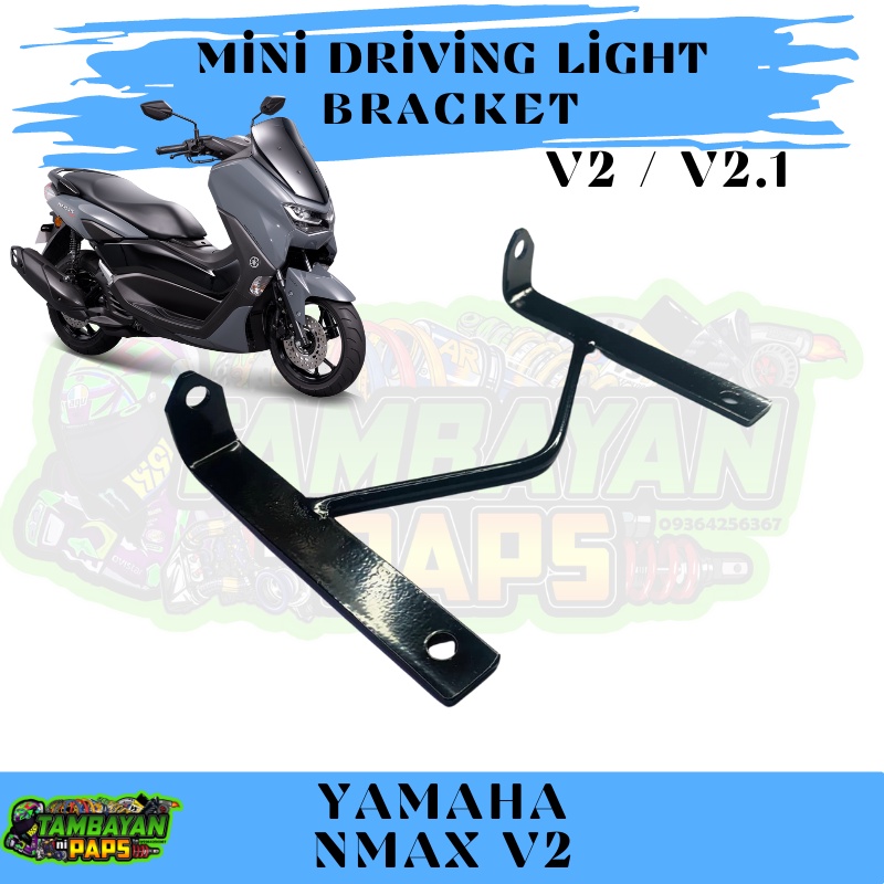 MOTORCYCLE BRACKET NMAX V2 LED Light Bracket For Mini Driving Light ...