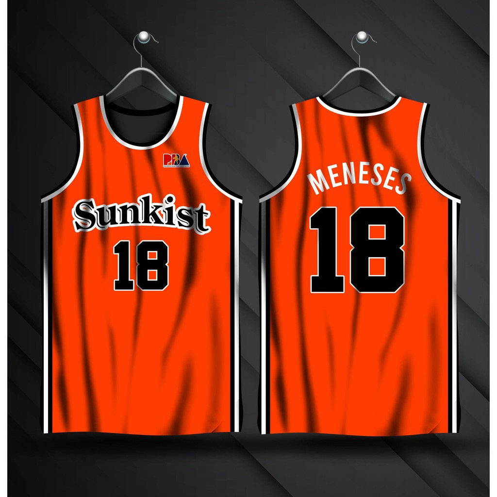 PBA RETRO JERSEY | SUNKIST VERGEL MENESES #18 BASKETBALL JERSEY FREE ...