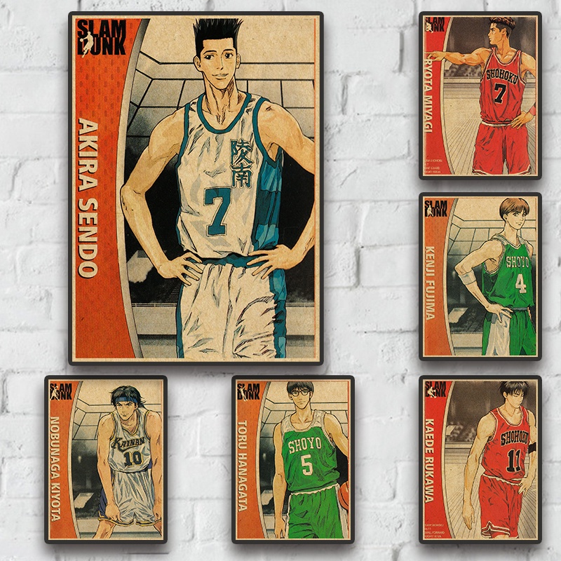 New Arrival Japanese Animation Slam Dunk Vintage Retro Poster Kraft ...