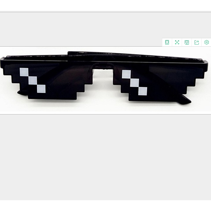 COD Game Goggles Glasses Thug Life 8-Bit MLG Pixelated Sunglasses ...