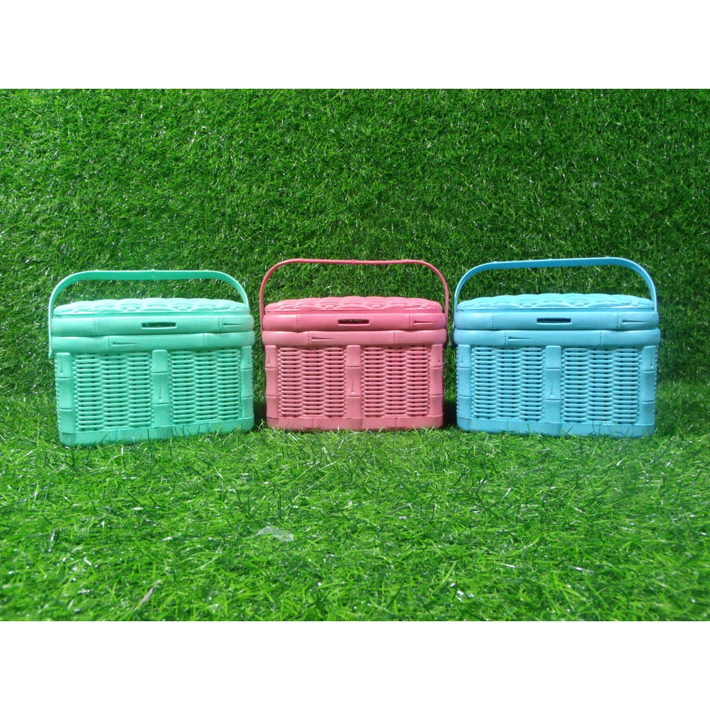 Mini Rattan Basket with Lid (3 colors) | Shopee Philippines