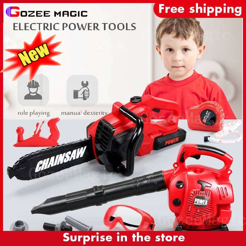 16'' Electric Saw Toy Construction Tools for Kids Pretend Play with ...