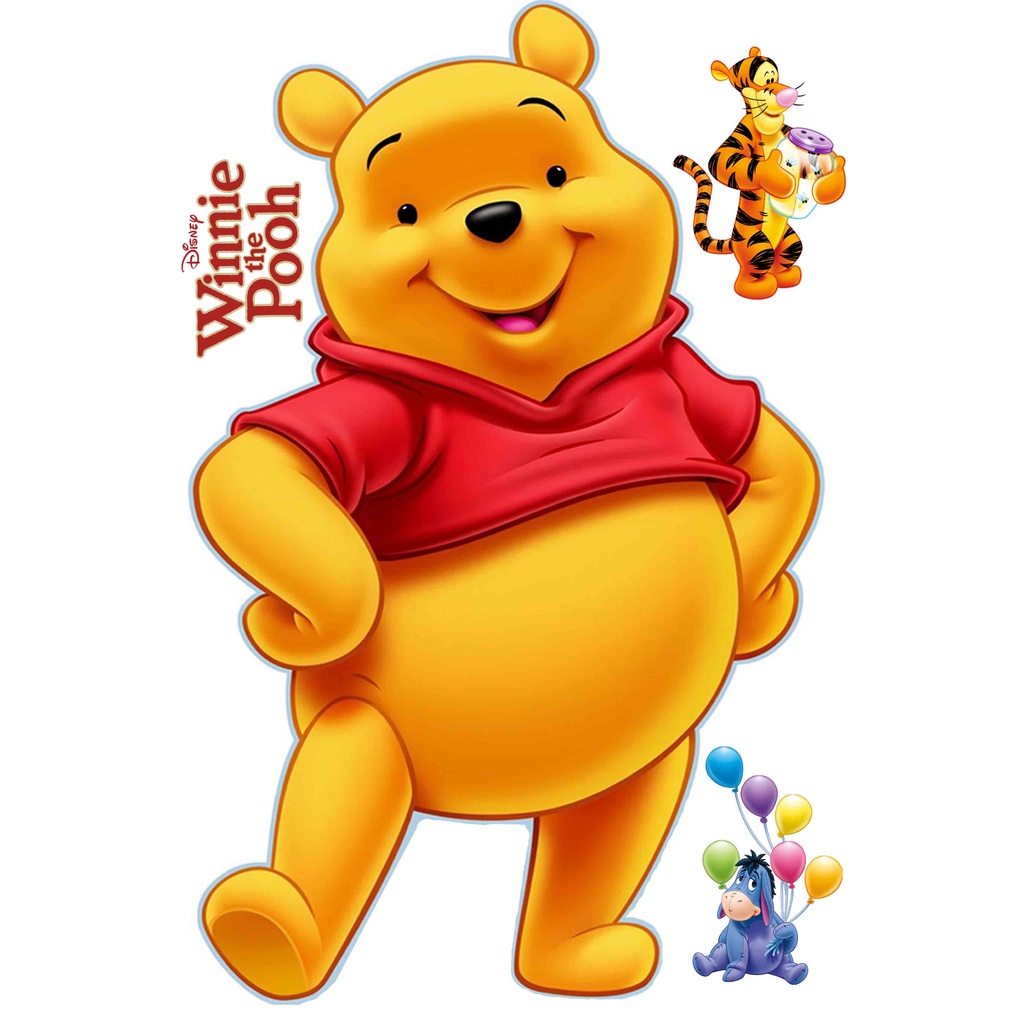 Graftac WINNIE THE POOH AND FRIENDS vinyl white waterproof wall Sticker ...