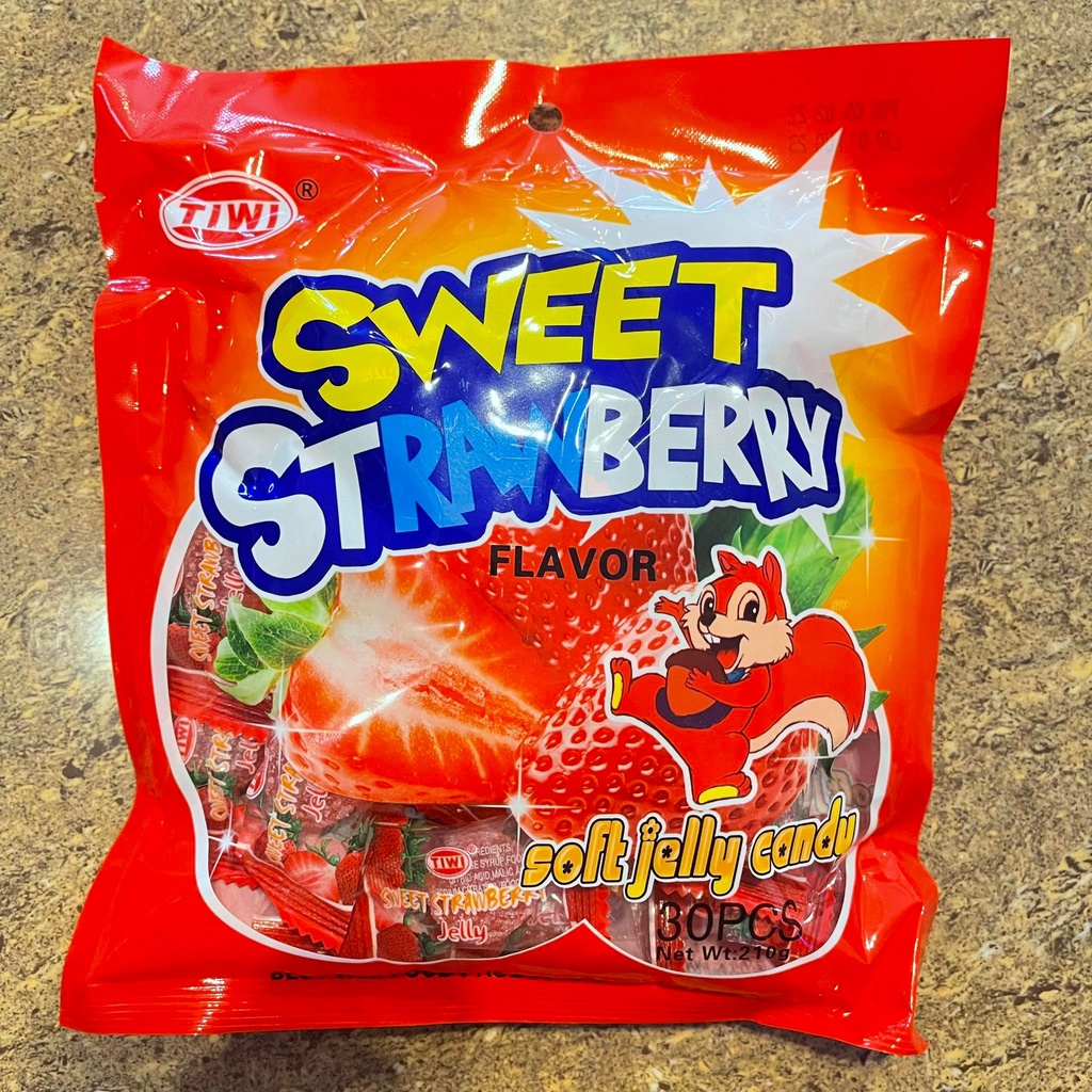 Tiwi Strawberry Soft Jelly Candy, 210g | Shopee Philippines