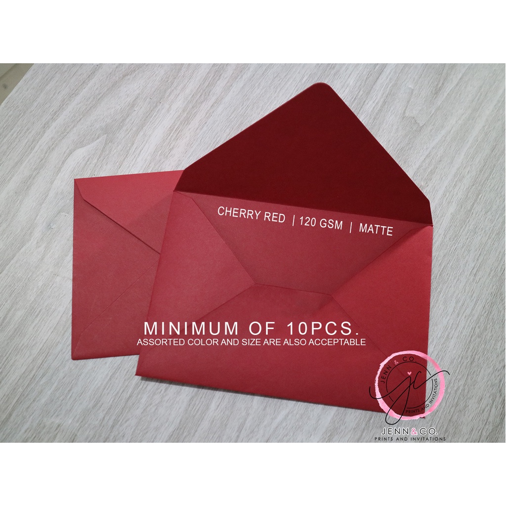 ENVELOPE WEDDING INVITATION maroon, burgundy, red, burnt orange, copper ...
