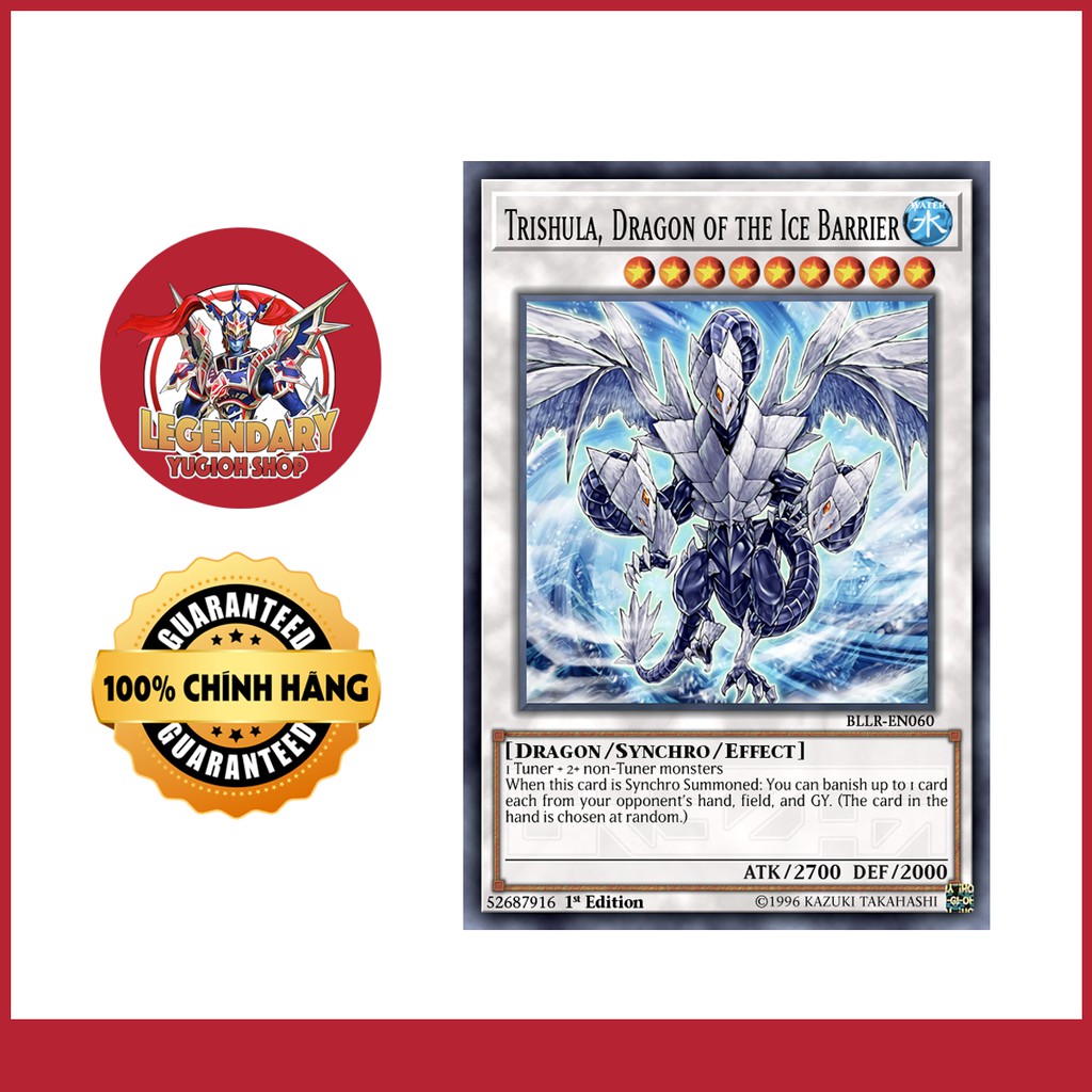 [Original Yugioh Card] Trishula, Dragon of Ice Barrier | Shopee Philippines