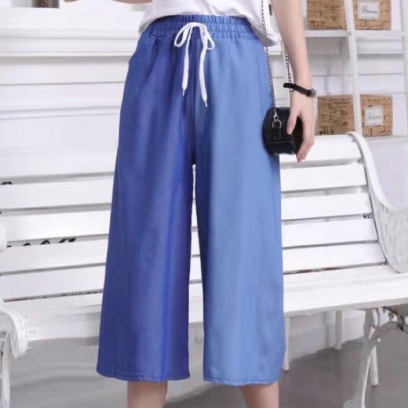 Fashion Denim square pants soft tela fit 27-32 waistline/COD | Shopee ...