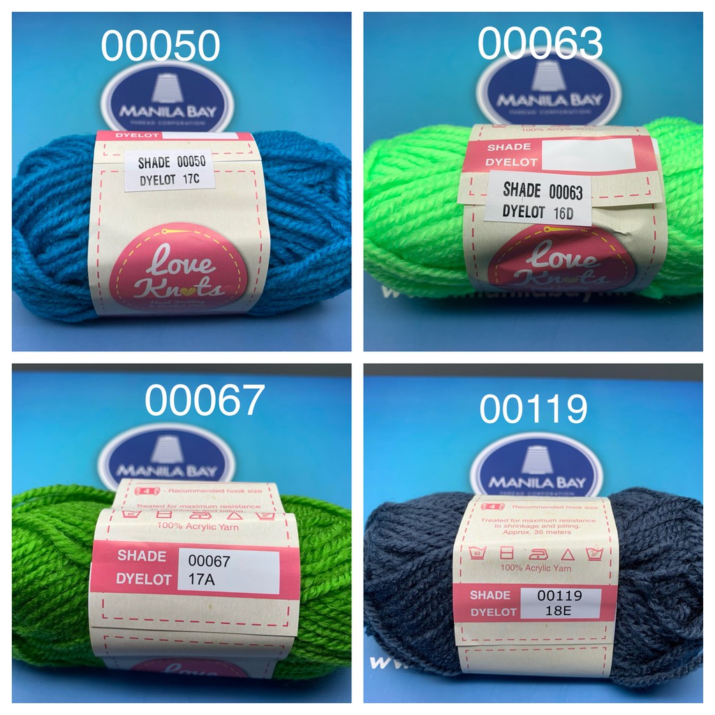 Love Knots Acrylic Yarn 15 grams (N881A/008C) | Shopee Philippines