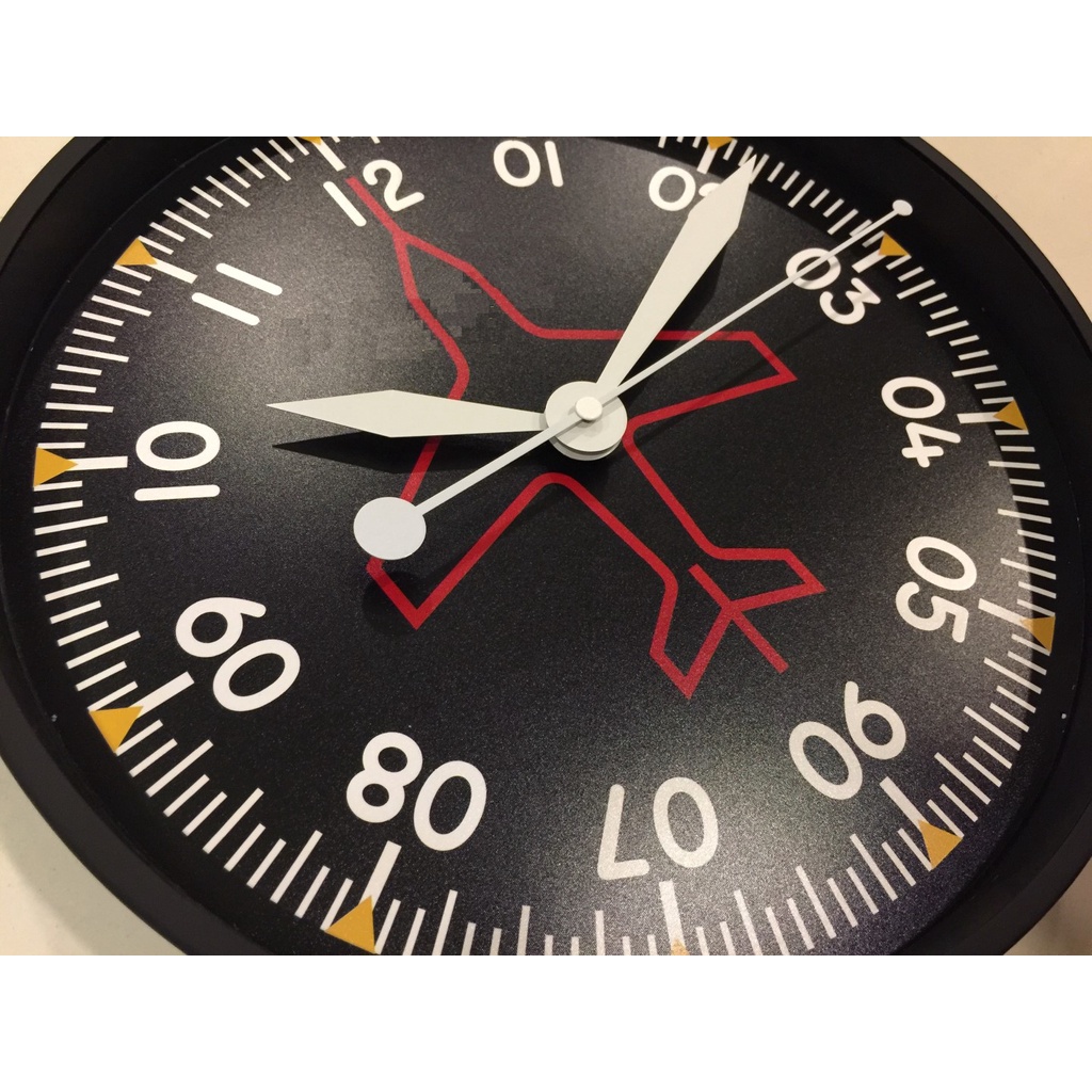 Airplane Pilot Wall Cockpit -Gyro Compass Flight Instrument Modern Wall ...