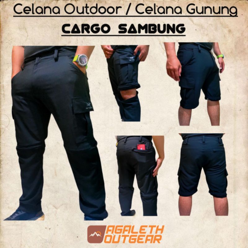 Mountain Pants Men's Outdoor Cargo Pants Connect Quickdry Stretch ...