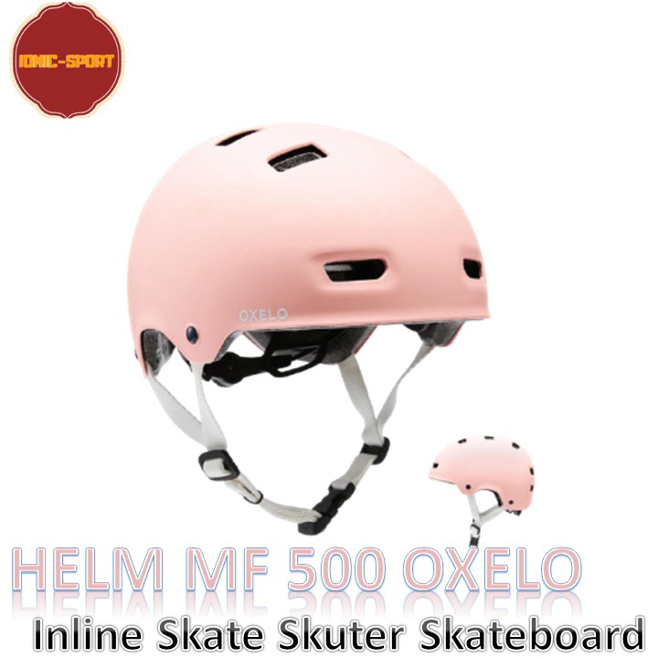 Adult Roller Skate Helmet Oxelo MF500 Inline Skate Scooter Skateboard ...