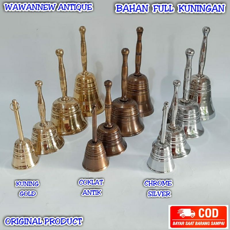 Brass Klintingan Klintingan Klincingan Ice Cream Stalk Bell/Small Bell ...