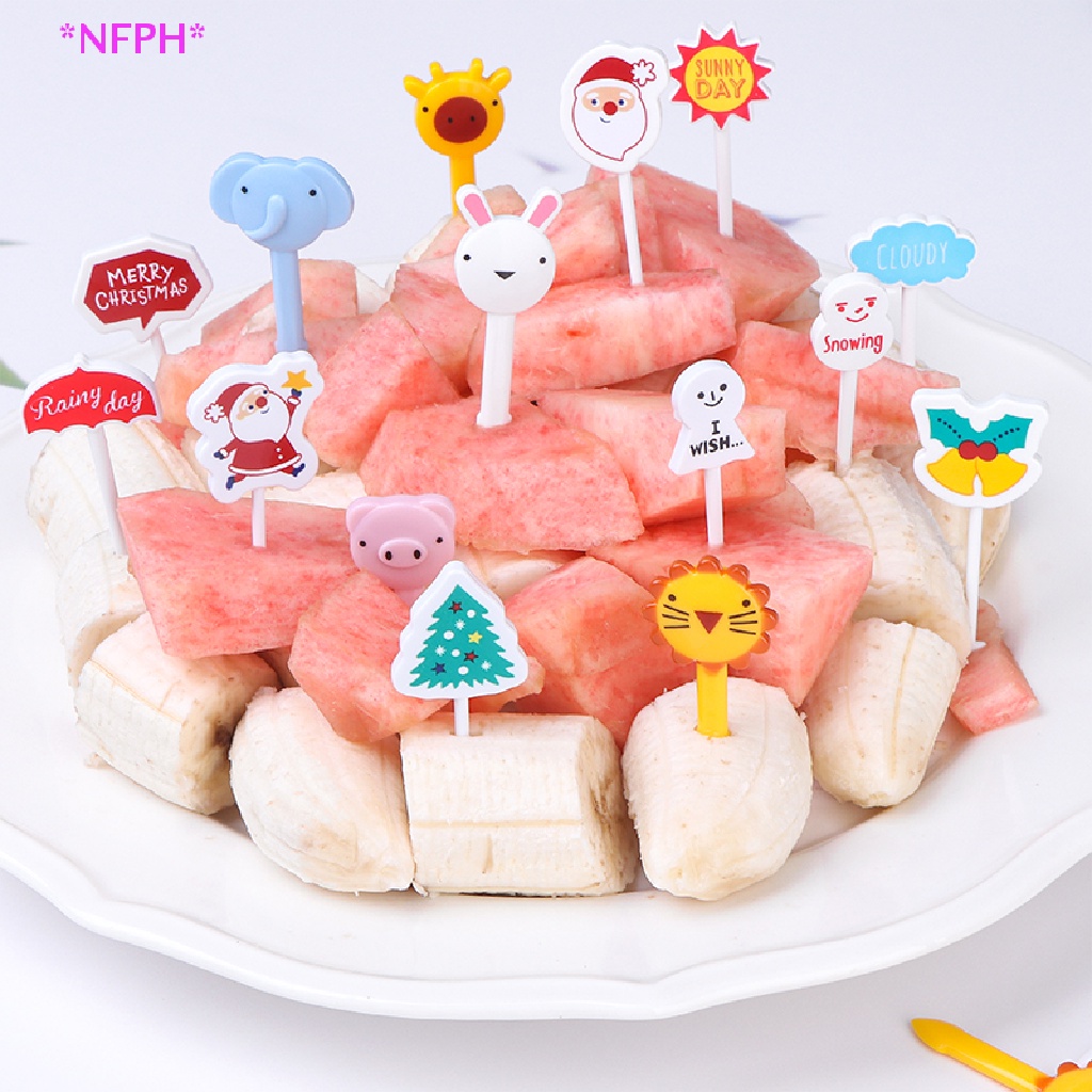 CKFR Animal Fruit Fork Food Grade Plastic Mini Cartoon Kids Cake Fruit ...