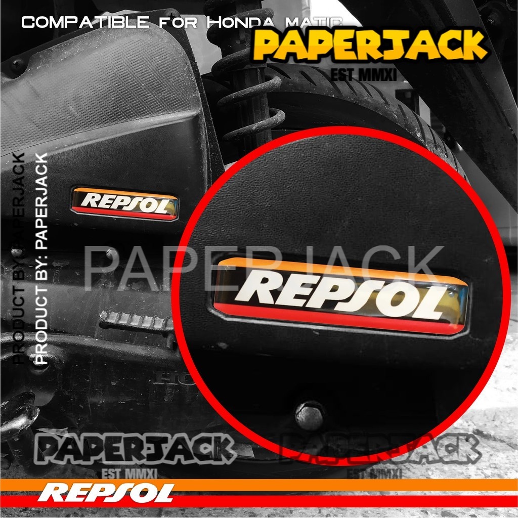 Repsol Sticker ESP Embossed Flexible Replacement Sticker ESP Sticker ...