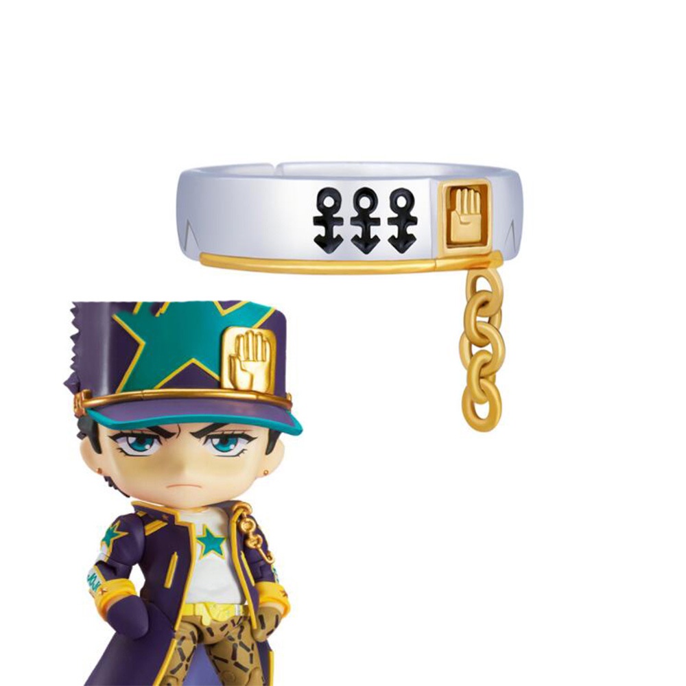 Anime JoJos Limited Bizarre Adventure 925 Sliver Ring Kujo Jotaro ...