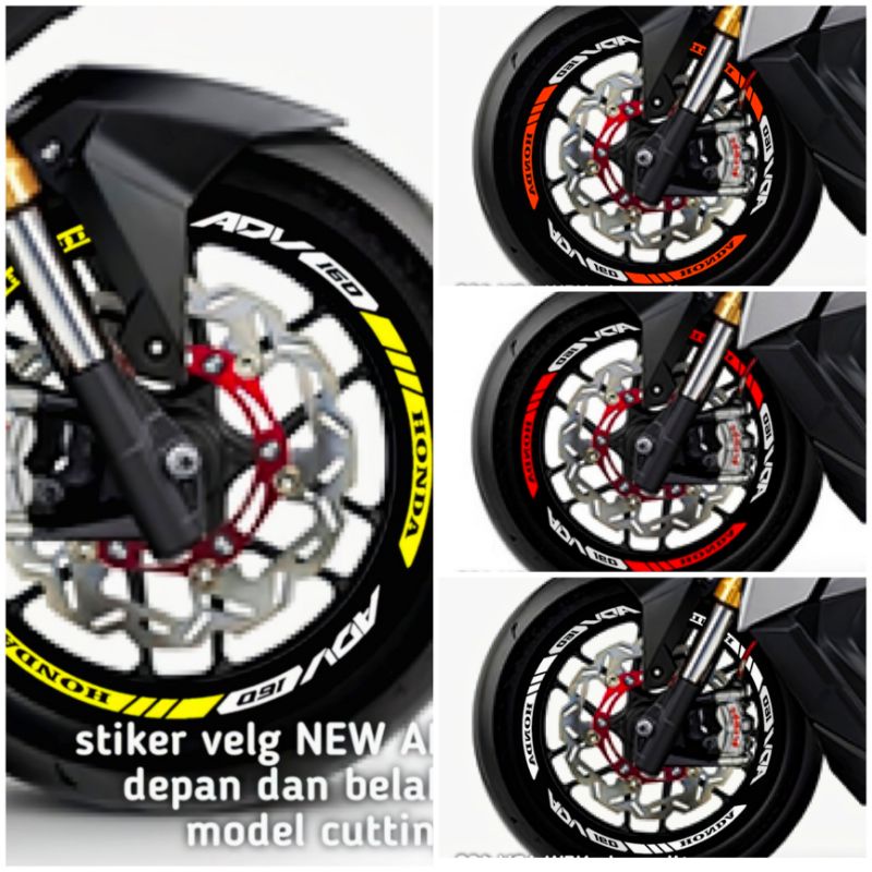 New ADV 160 Rim Sticker Rim Sticker Front And Back | Shopee Philippines