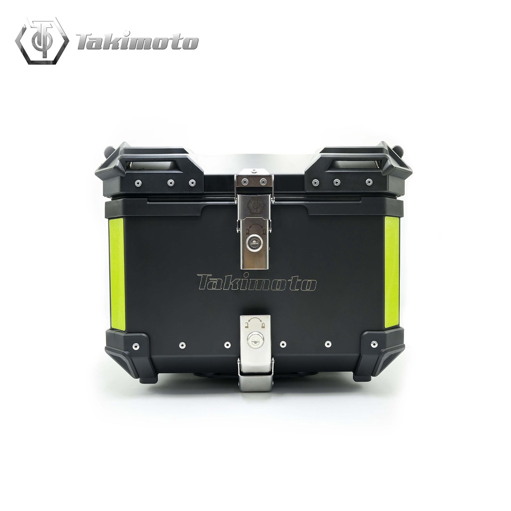Takimoto Alloy Top Box with Backrest Aluminum 45L for Click Aerox NMAX ...