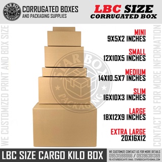 Starbox LBC Express Sizes Corrugated Cargo Shipping Boxes Packaging ...