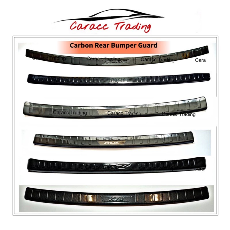 Carbon Rear Bumper guard Exora/alza/bezza/axia/aruz/x70/myvi18 | Shopee ...