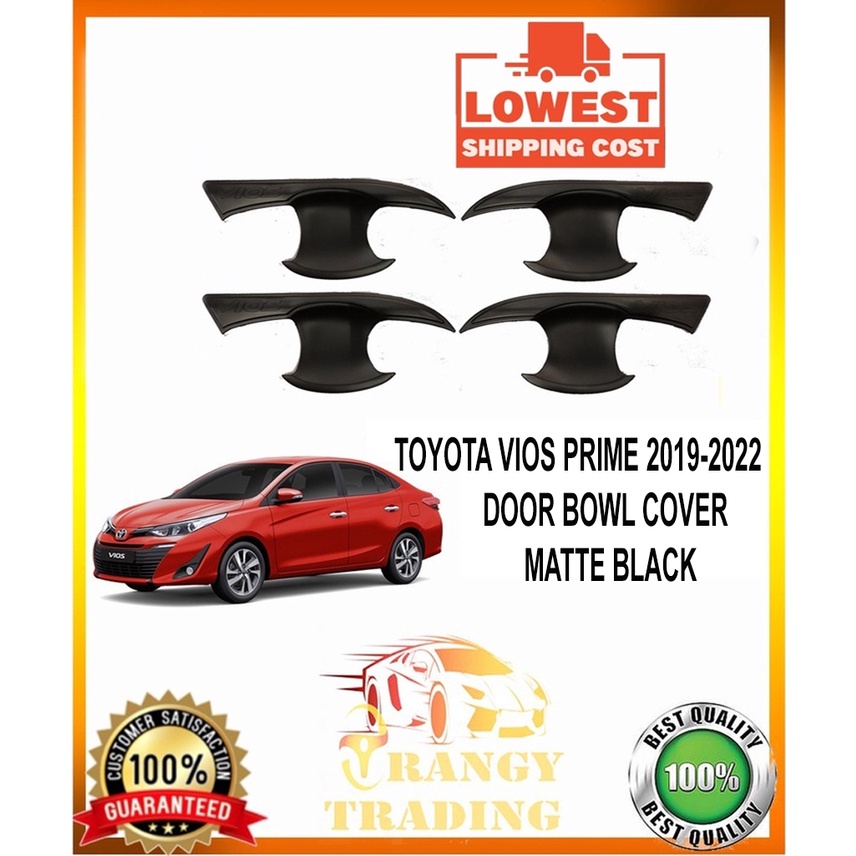 Toyota Vios 2019 to 2025 Door bowl cover matte black 2020 2021 2022 ...