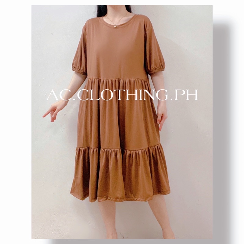 MOLLY PLUS SIZE PLAIN DRESS (FIT TO 2XL-3XL) | Shopee Philippines