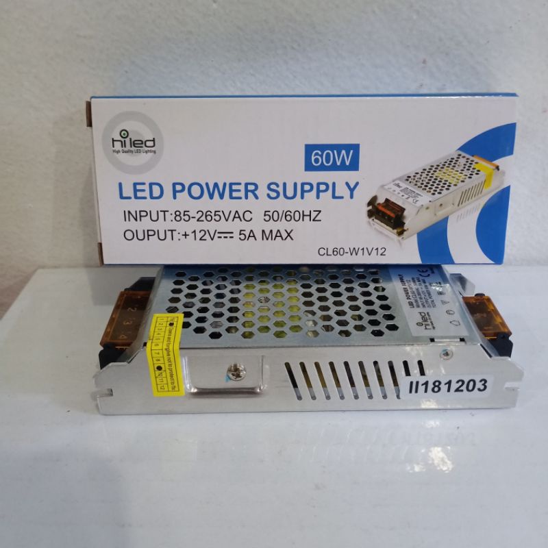 Hiled Led Led Power Supply 60w Transformer Switching Adapter 12V 5A | Shopee Philippines