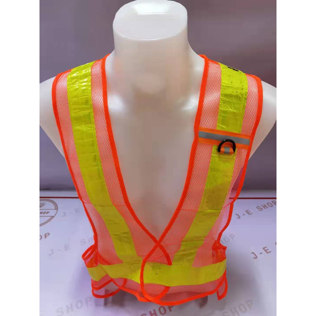 Reflective Safety Net Traffic Vest(green at orange) | Shopee Philippines