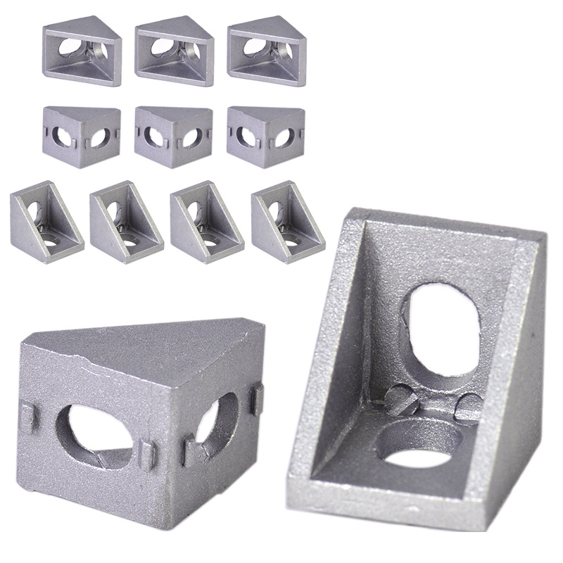10pcs New Aluminum Right Angle Bracket 90 Degree Corner Joint Brace ...