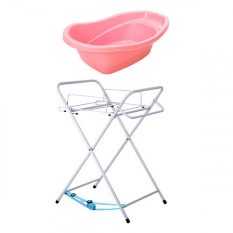 Babylove 2 Level Adjustable Bath Tub Stand 2 In 1 Combo Set | Shopee ...