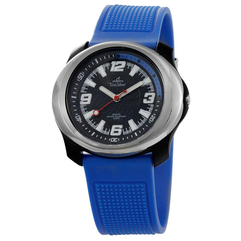 UniSilver TIME Super Trooper Men's Blue Rubber Analog Watch KW1000-1003 ...