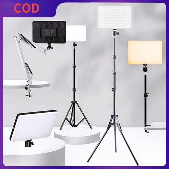 Panel Make up LED Video Light with Tripod Stand Dimmable Photography ...