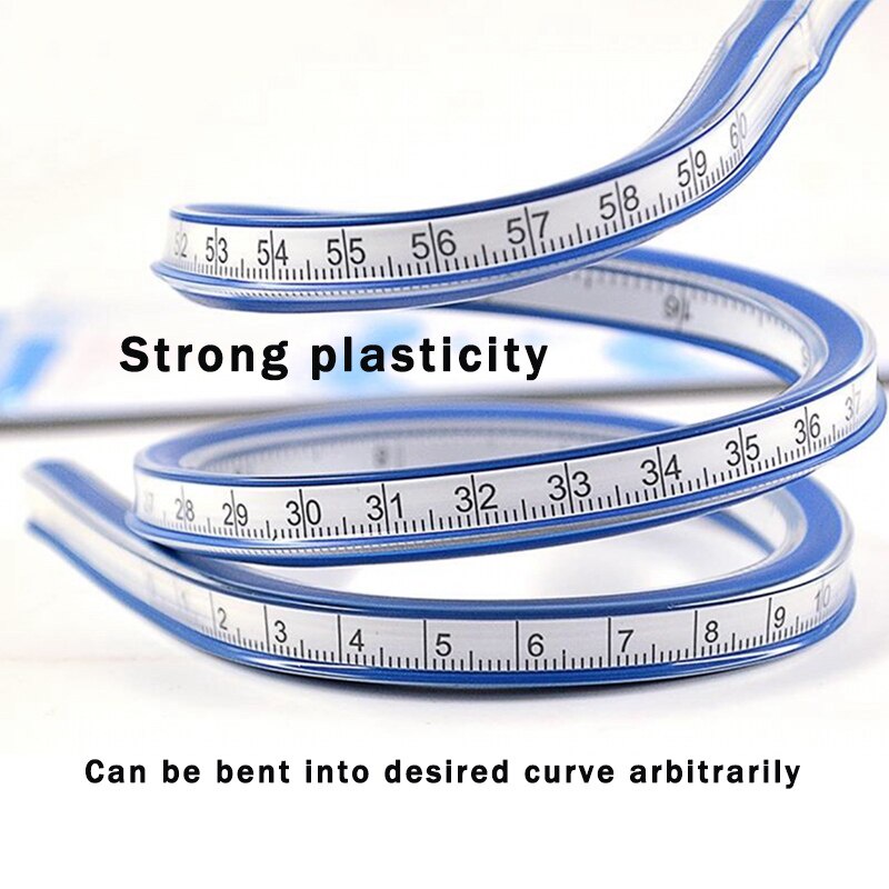 Angel Mark Flexible Curve Ruler Soft Arbitrary 30 40 50 60Cm Pvc ...