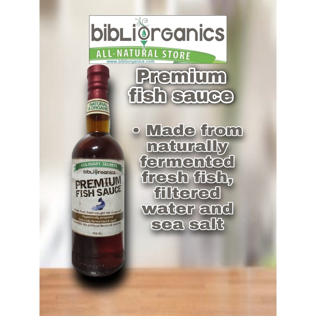 Bibliorganics Premium Fish Sauce 750ml Promo | Shopee Philippines