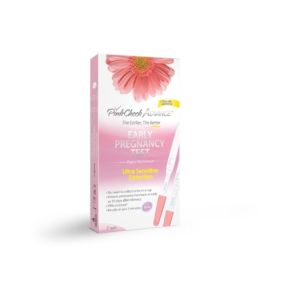 PINKCHECK Advance Midstream Early Pregnancy Test Kit 2s | Shopee ...
