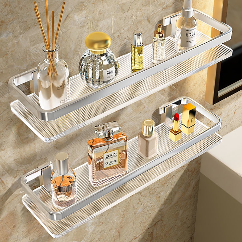 VIMI Acrylic Bathroom Rack Toiletries Shampoo Holder Wall Mounted ...