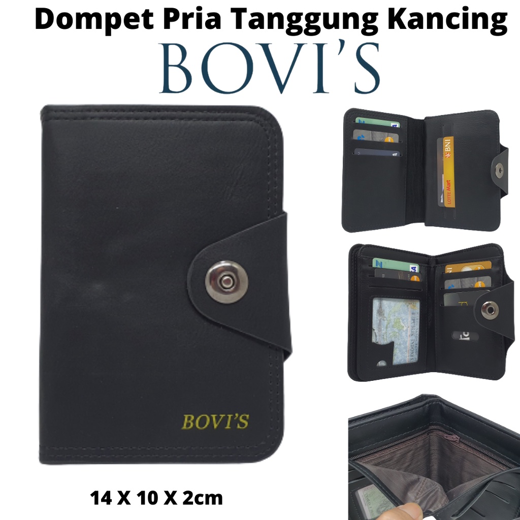 Men's Wallet Original Ori Bovis Responsibility 3/4 Leather Material ...