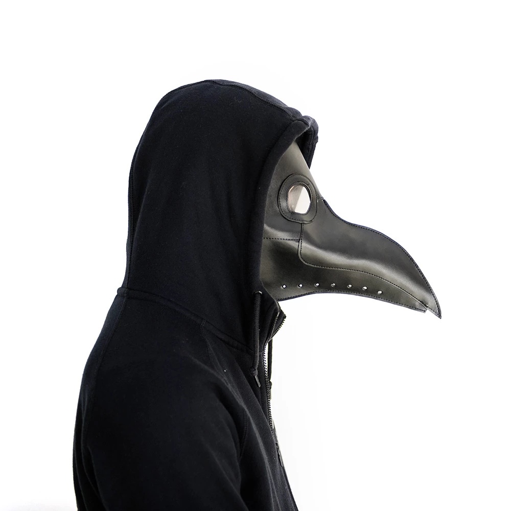 Plague Doctor Bird Mask Long Nose Beak Cosplay Steampunk Halloween ...