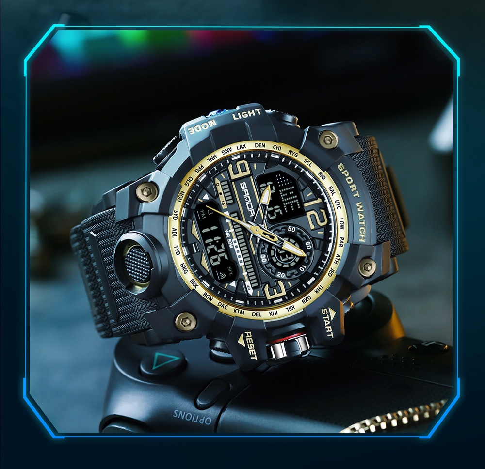 SANDA 3133 Men's Watches 50M Waterproof Shock Sports Quartz Watch ...