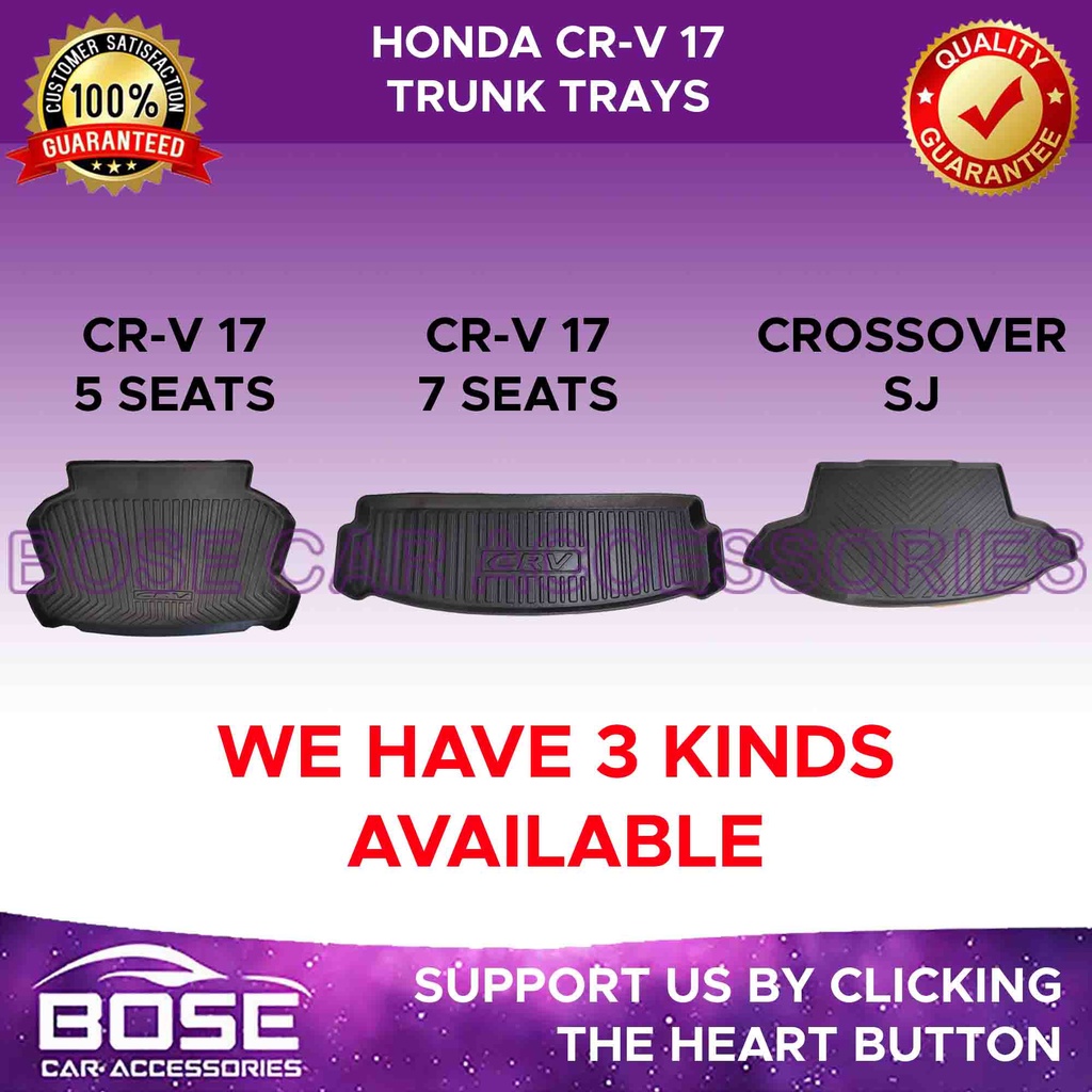 Honda CR-V Crossover 5 Seat CRV 2017 - 2021 Trunk Tray / Cargo Trunk ...