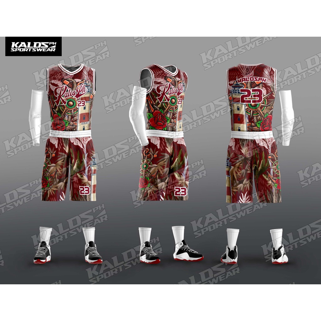 0073 SEAFARER MARINE SEAMAN DESIGN BASKETBALL JERSEY SET SANDO AND ...