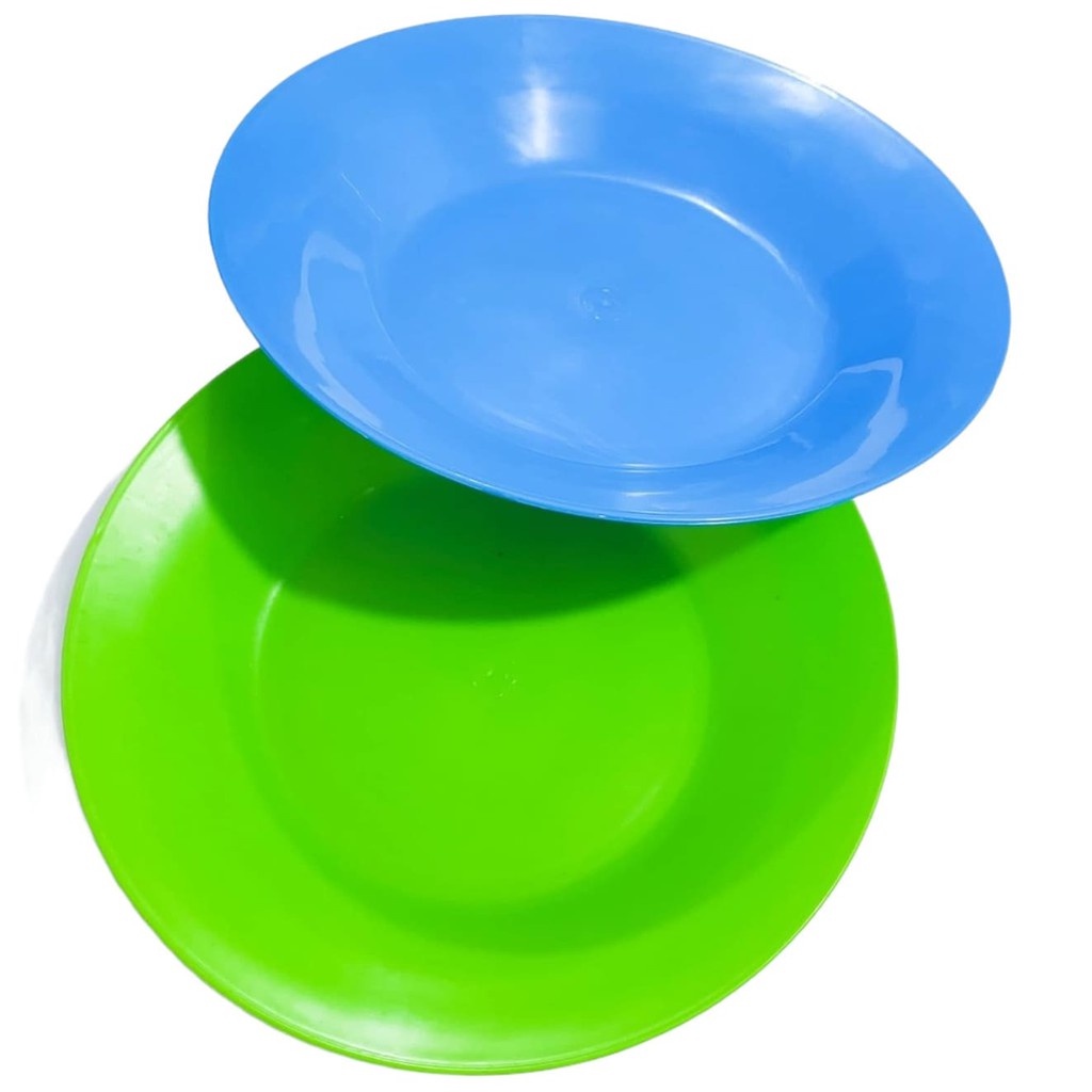 COD Reusable Plastic Plate Round Dinnerware Plates Plato | Shopee ...