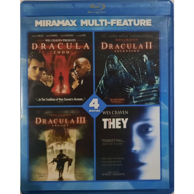 Wes Craven DRACULA COLLECTION + THEY [Blu-ray] | Shopee Philippines