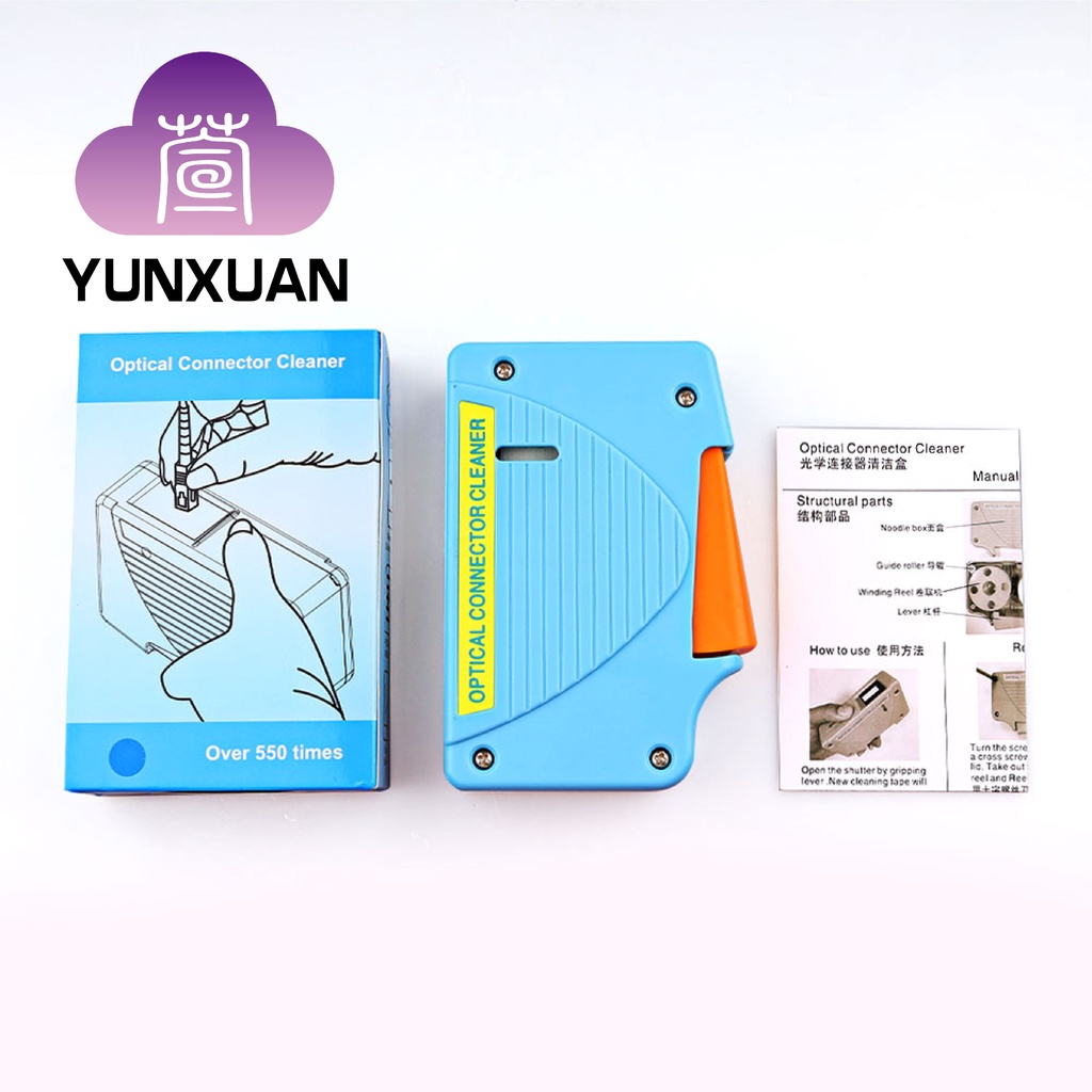 Optical Fiber End Face Cleaning Box Fiber Wiping Tool Pigtail Cleaner ...