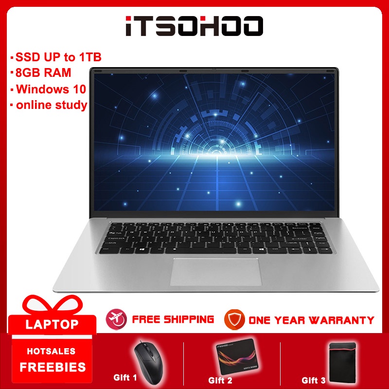 iTSOHOO Brand New Laptop Murah Notebook 8GB RAM 512GB SSD intel Celeron ...