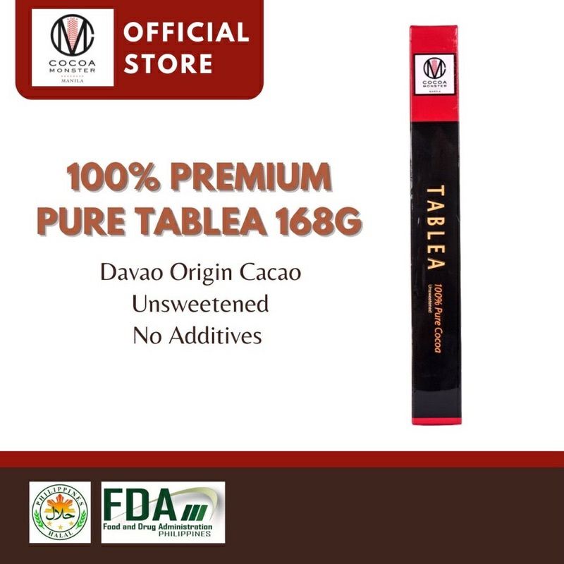 Cocoa Monster 100% Premium Pure Tablea 168g Davao Origin Cacao | Shopee Philippines