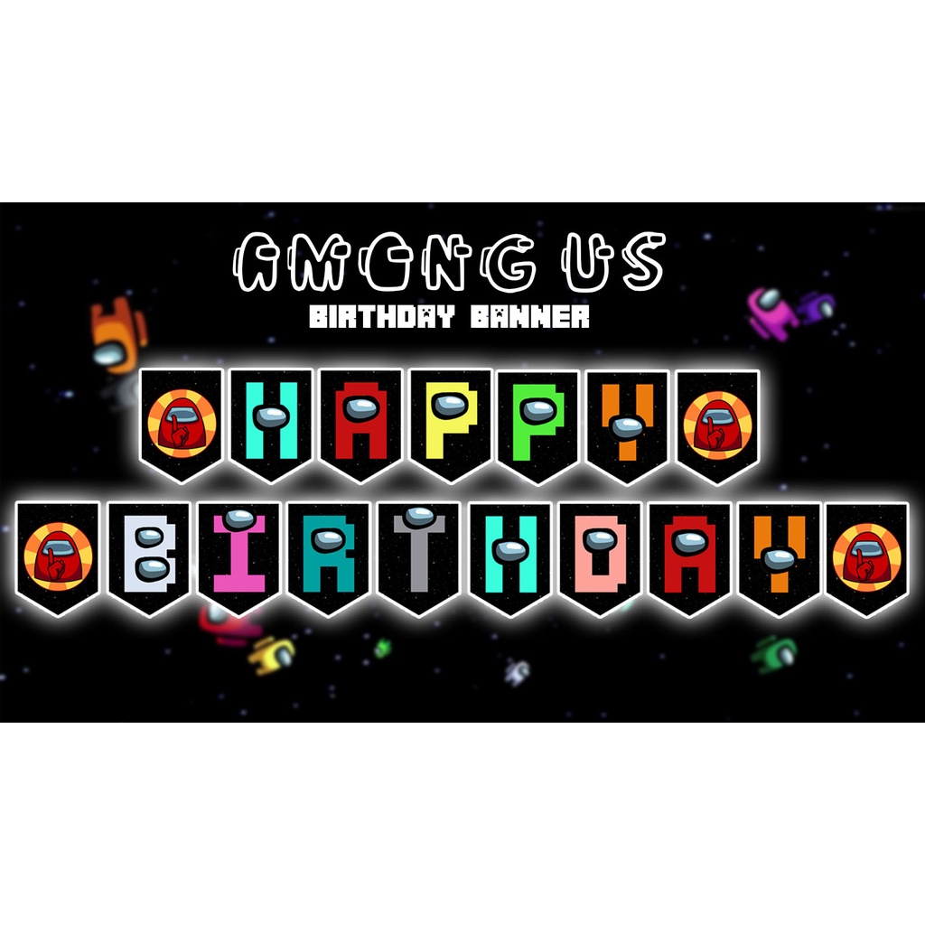 Among Us Party Banner ( KHE-AU001) | Shopee Philippines