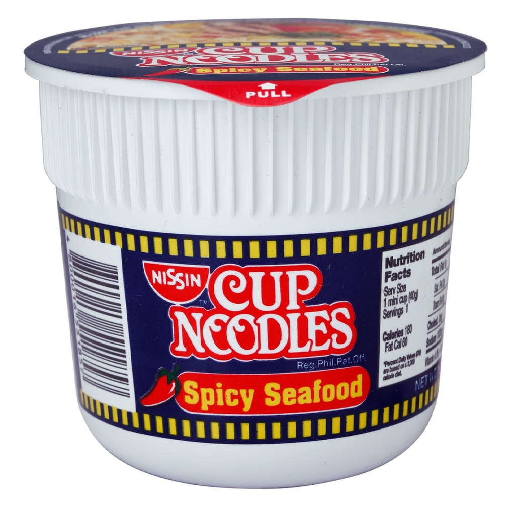 Nissin Mini Cup Spicy Seafoods 40g | Shopee Philippines