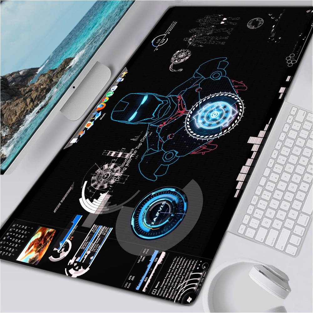 Iron Man Anti-Slip Durable Rubber Computer Mouse Pad Game Tablet Gamer ...