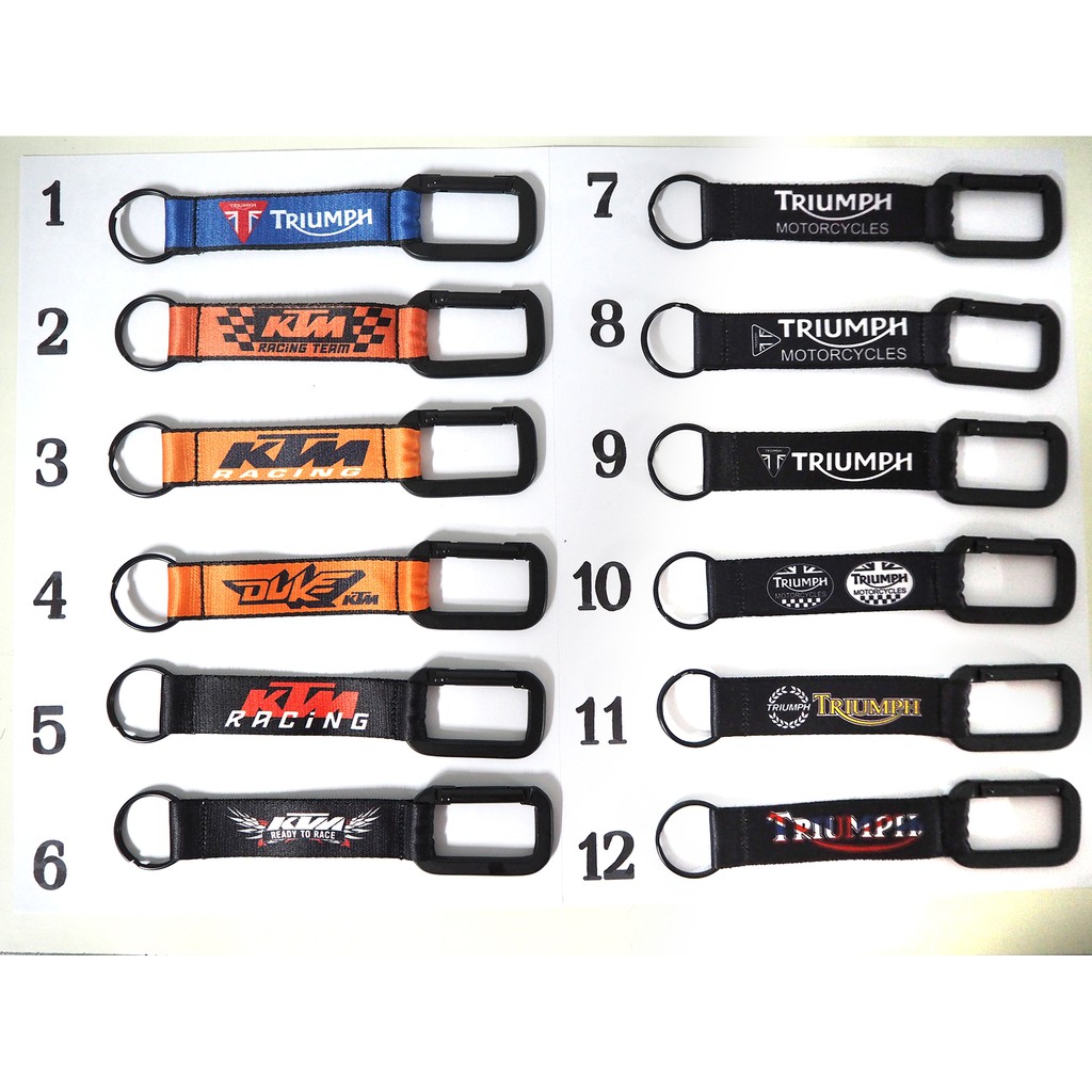 Triumph KTM racing duke motorcycles Cloth Keychain | Shopee Philippines