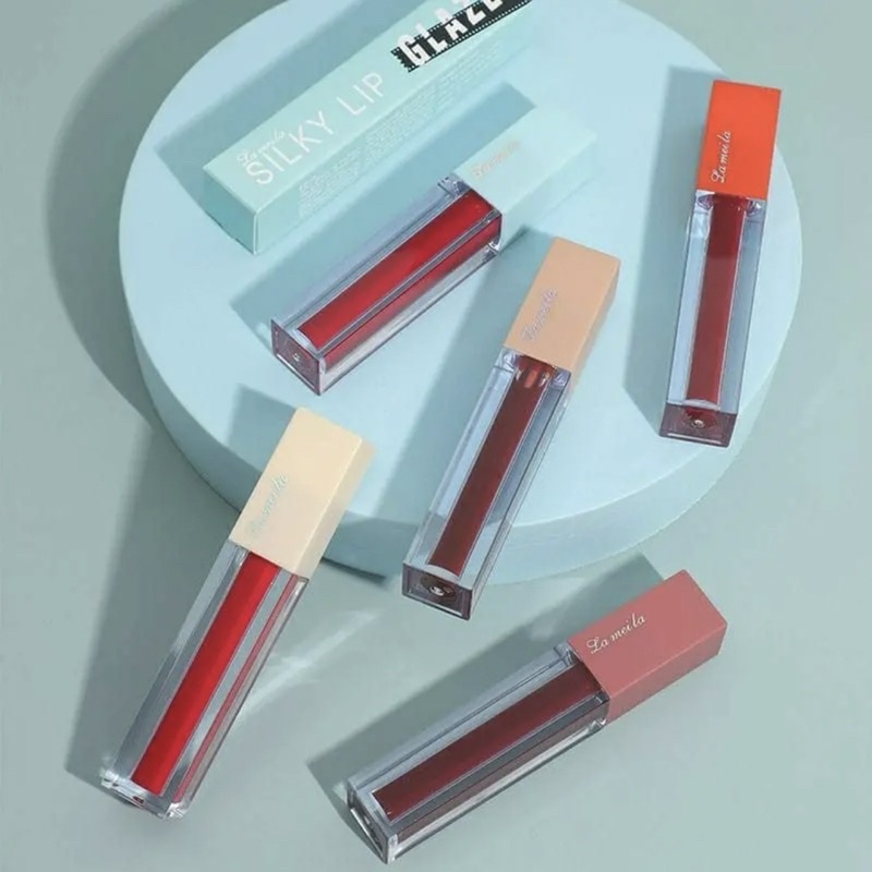 Lameila - Silky Lip Glaze Lipstick Moisturizing Lip Dye Liquid ...